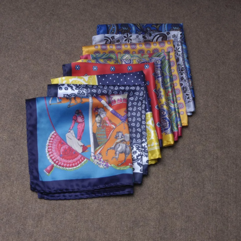 Luxury Mens Handkerchief Silk Accessories Hanky Pocket Squared ...
