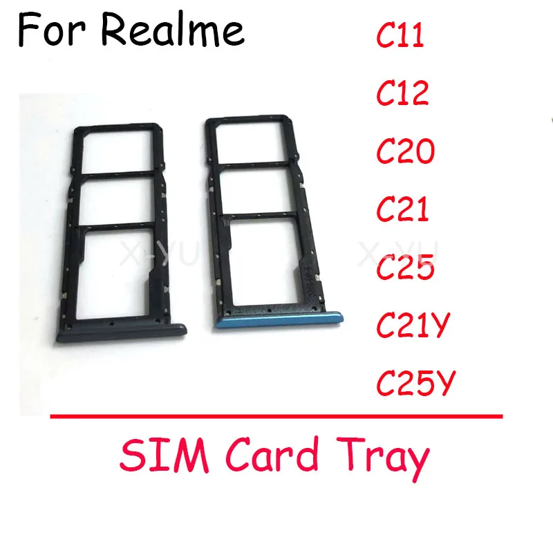 10pcs Slot Holder Dual For Oppo Realme C11 C12 C20 C21 C25 C21y C25y Sd ...