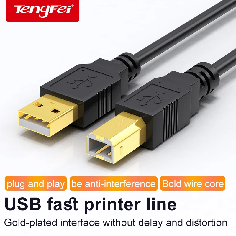 Câble d'imprimante USB 2.0 vers fils d'impression USB B pour Machine à ...