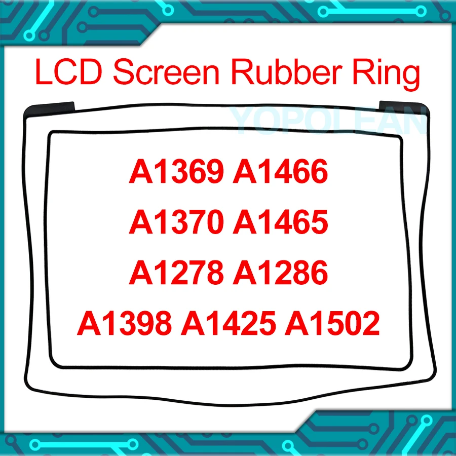 LCD-Front-Rubber-Circle-Bezel-For-MacBook-A1369-A1466-A1370-A1465-A1278 ...