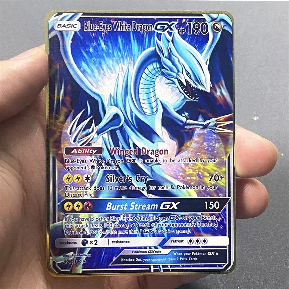 New 2024 Metal Card English Anime Charizard Arceus Mewtwo Blastoise ...