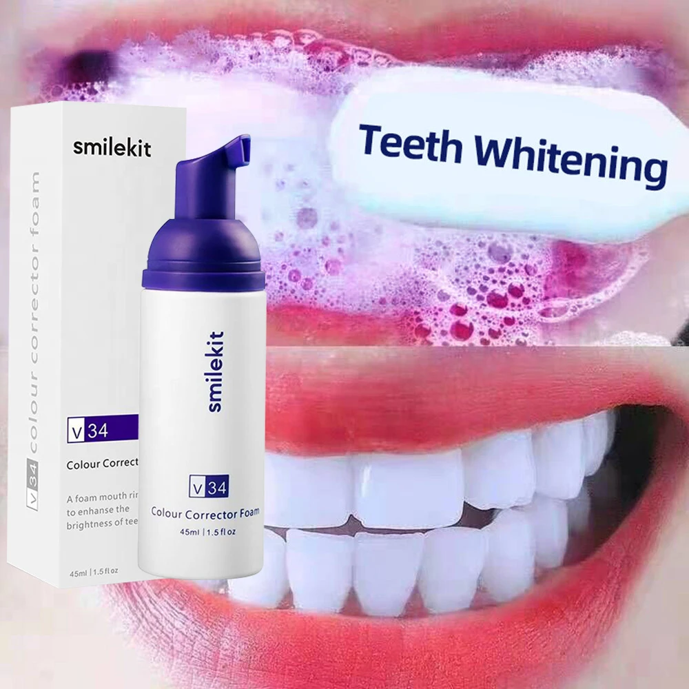 Smilekit-teeth-Whitening-Toothpaste-Foam-Teeth-Whitening-Booster-Clean ...