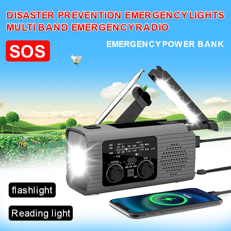 Emergency-Dual-Use-Of-Radio-And-Light-Multifunctional-Hand-Cranked ...