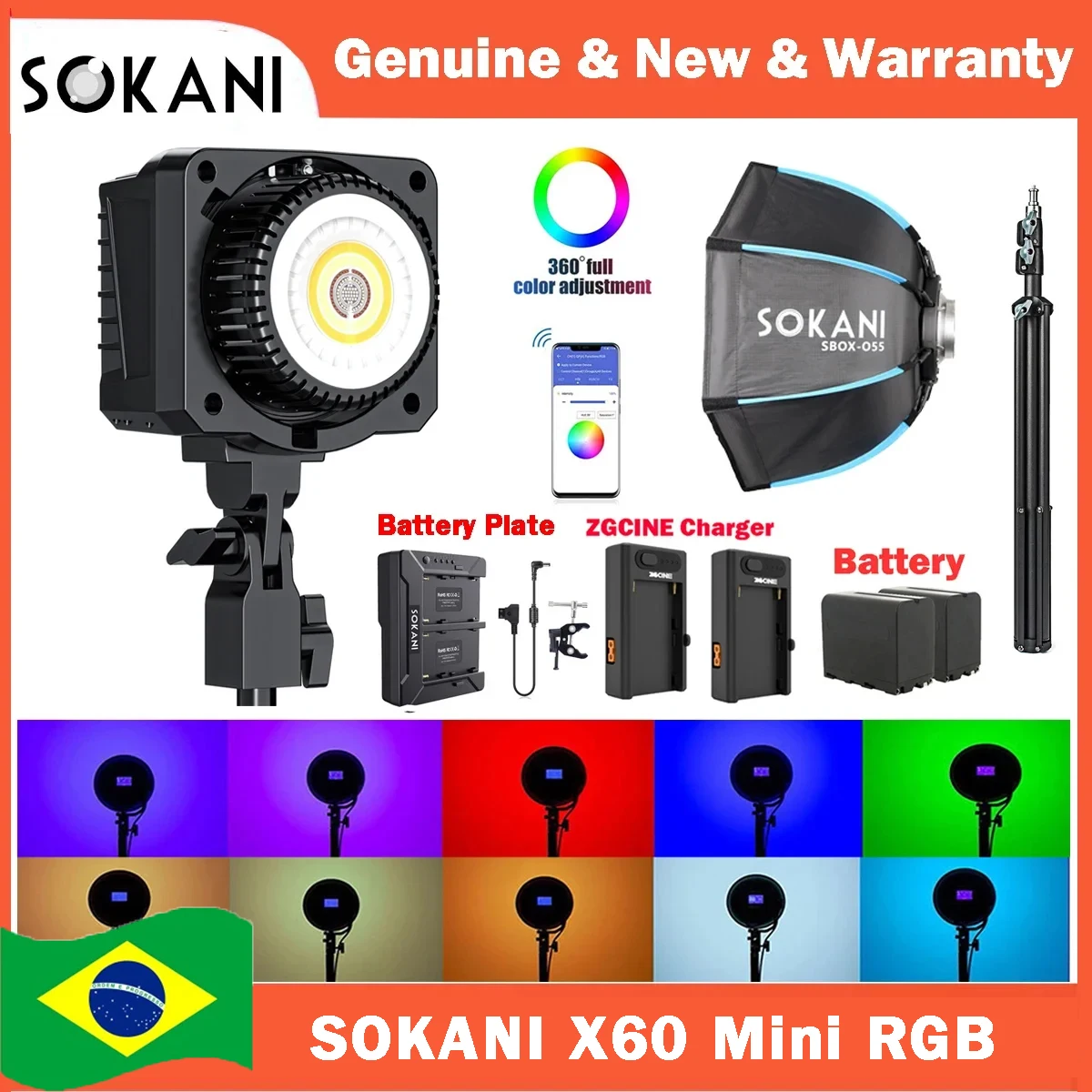 DO-BRASIL-Sokani-X60-Mini-RGBLED-Video-Light-60W-RGB-Bi-Color-Bowens ...