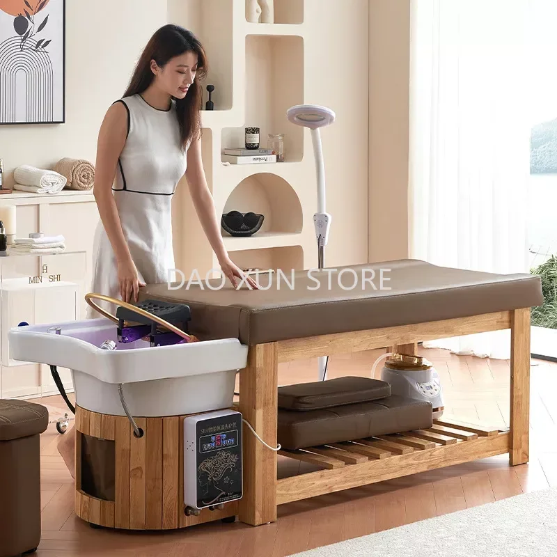 Head-Spa-Wooden-Shampoo-Chair-Fumigation-Hair-Salon-Lighting-Equipments ...