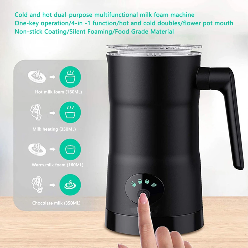 4 in 1 Automatic Milk Frother Maker Machine Electric 400W Non-stick ...