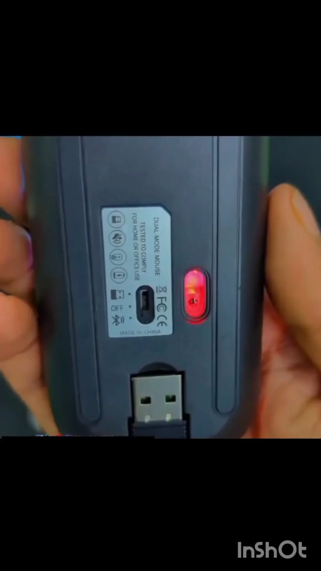 Rechargeable Wireless Slim RGB Mouse - Dual Mode - 5.1 Bluetooth Mouse ...