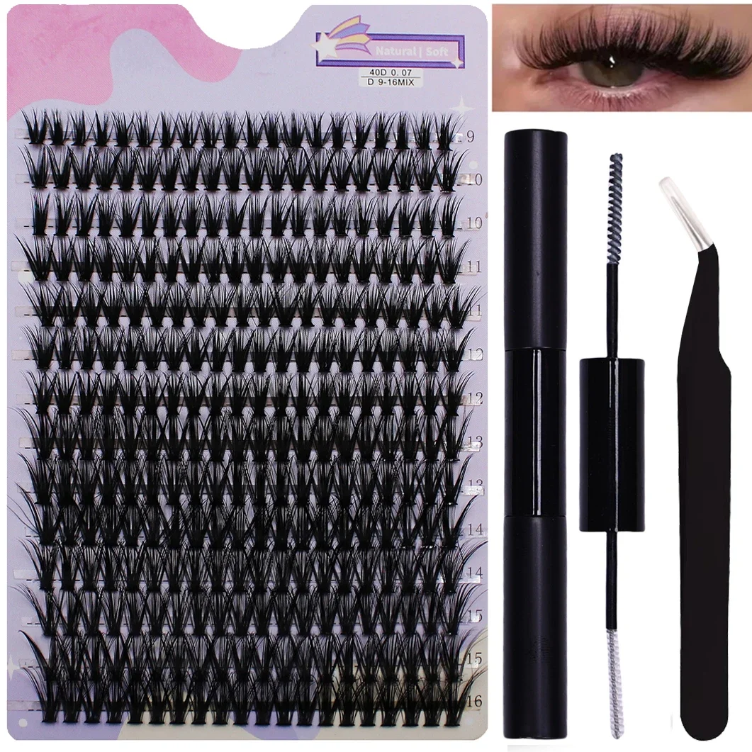 Eyelash Adhesive and Sealant Bundle with 280pcs Individual Lashes ...