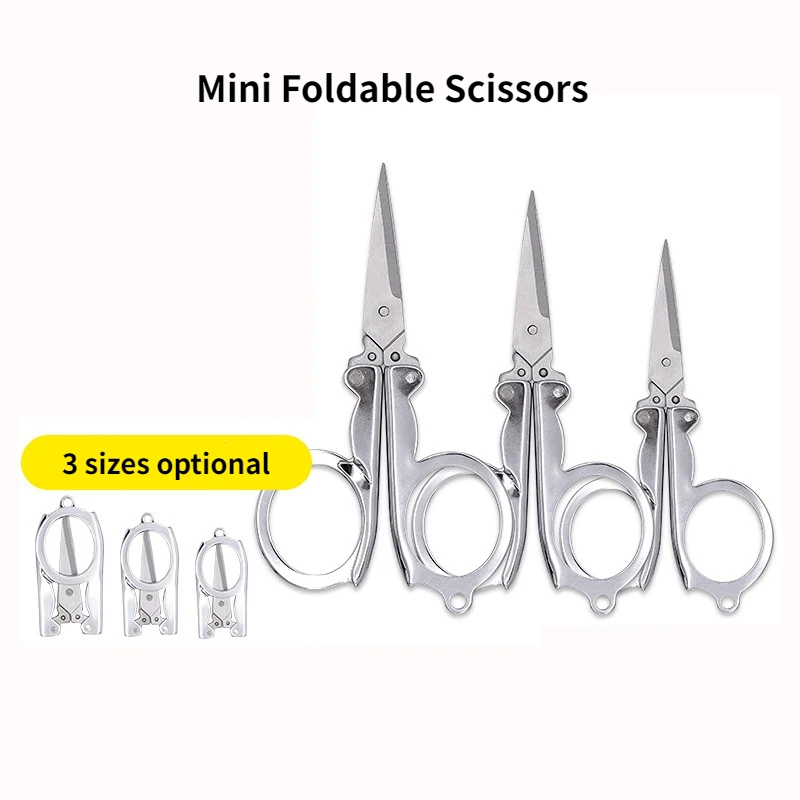 3/1pcs Mini Folding Scissors Pocket Travel Small Crafts Sharp Blade ...