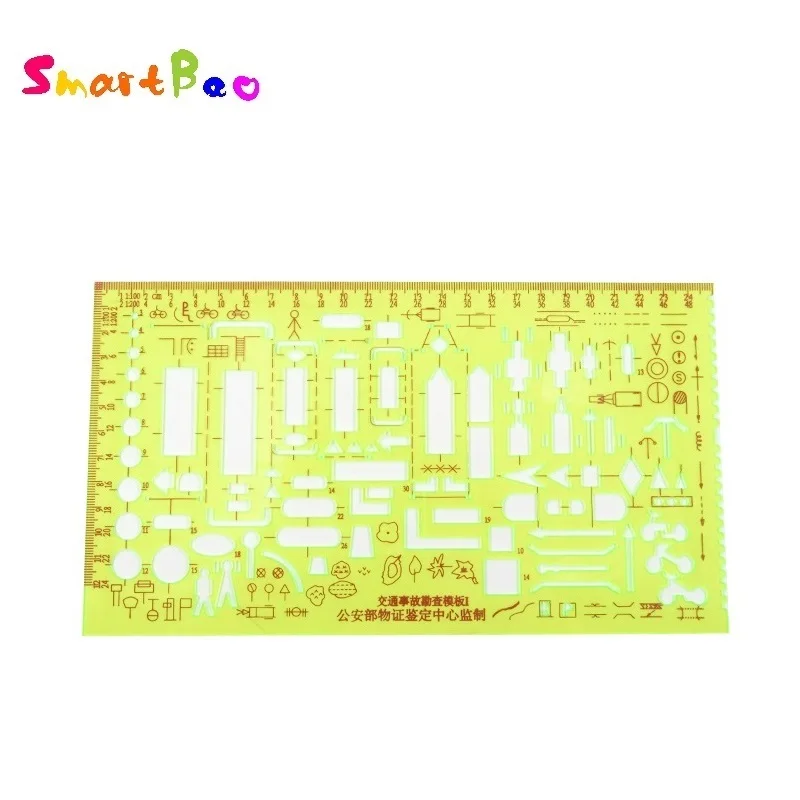Traffic Accident Drawing Template Ruler Traffic Investigation Template ...