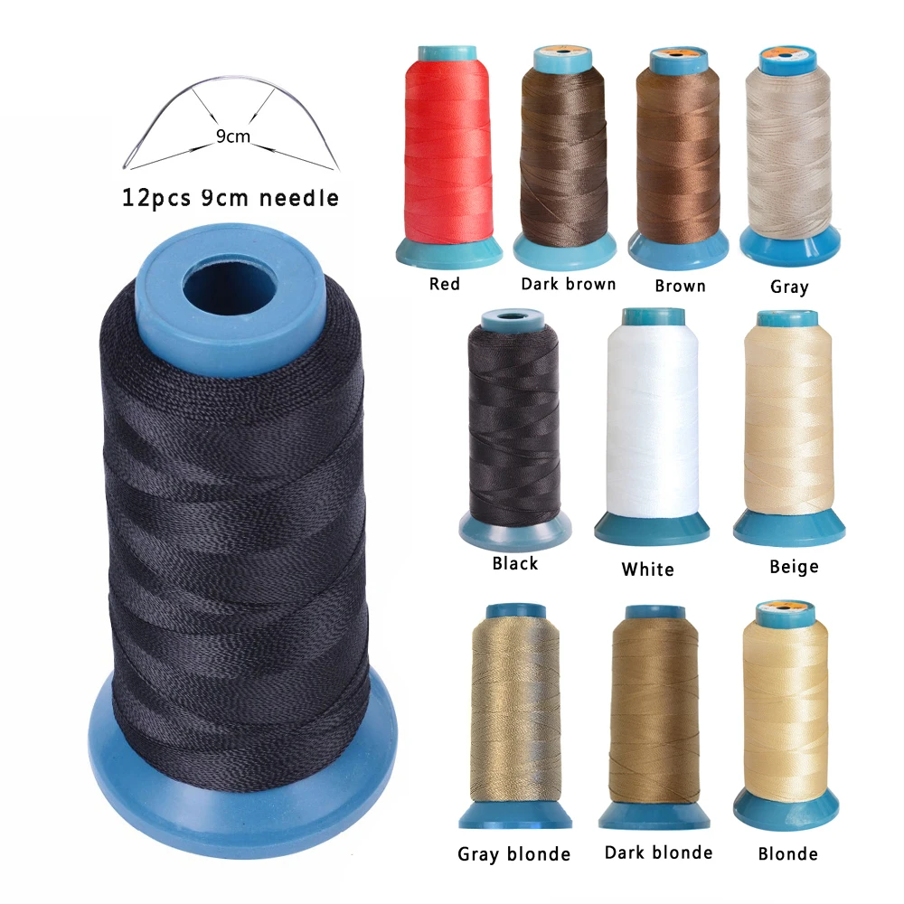 1 Roll Ten Colors Hair Weaving Thread High Intensity Polyamide Thread ...