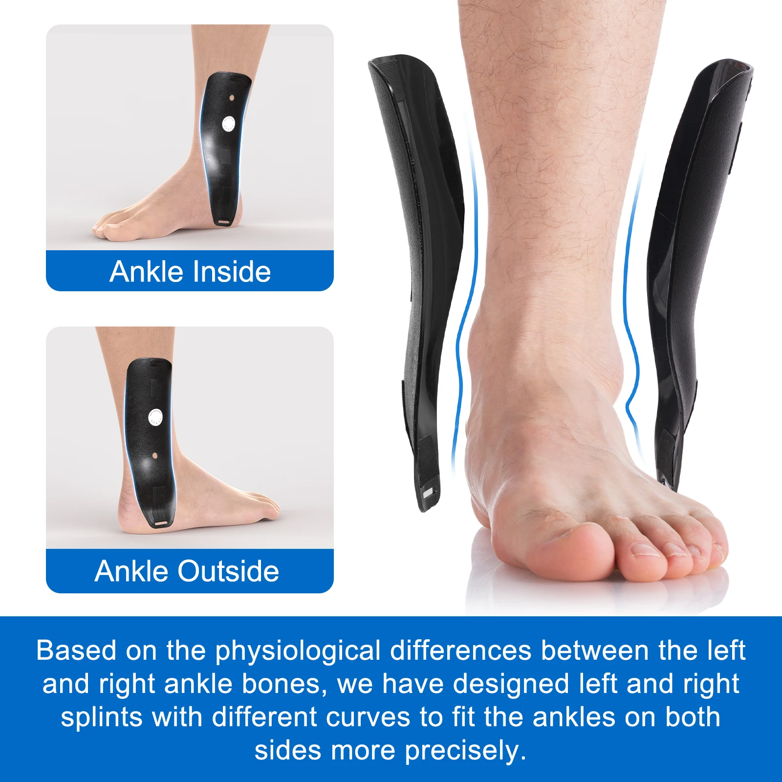 Sprain Recovery Brace Velpeau Air Gel Ankle Brace - Stabilizer Support ...