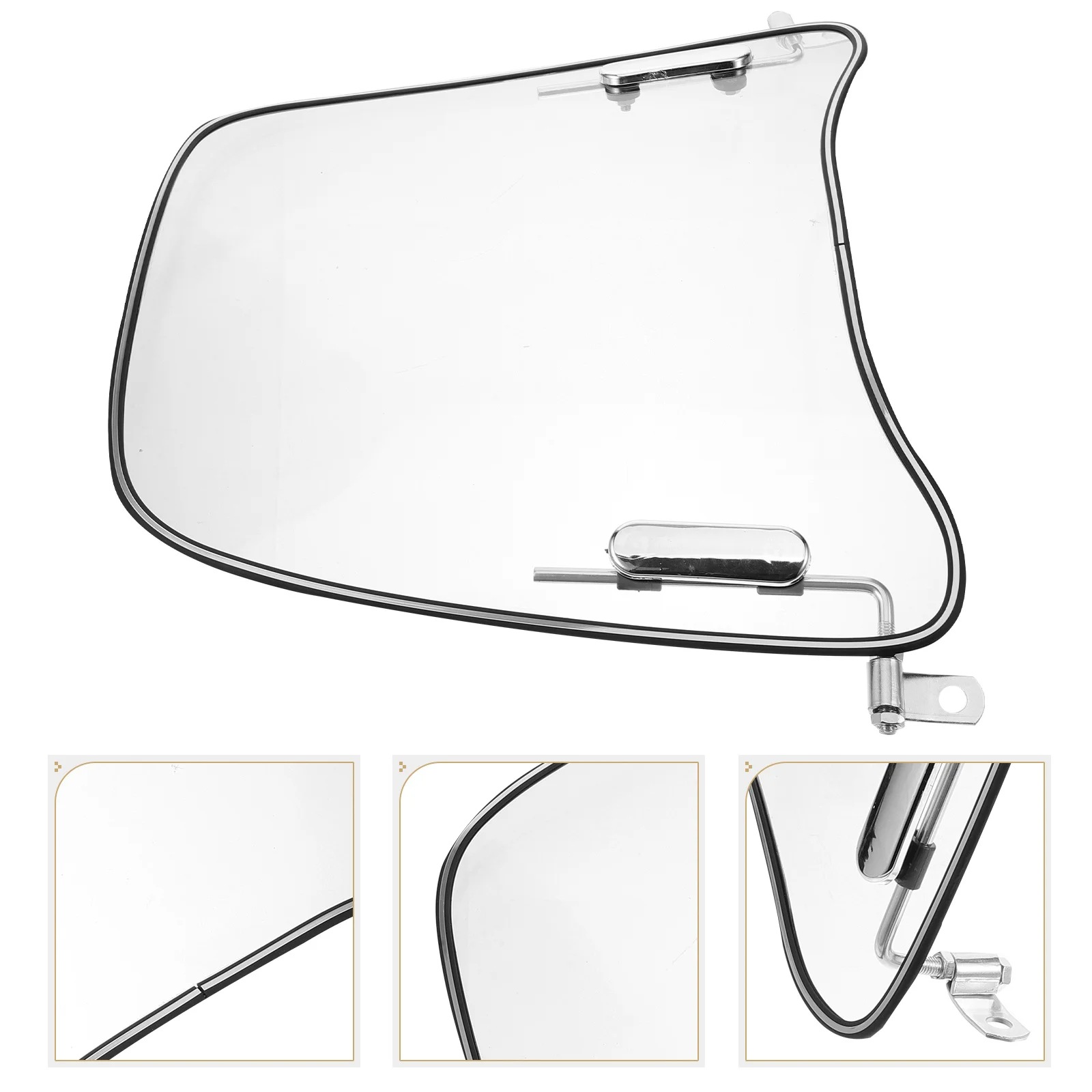 Windshield-Motorcycles-Windscreen-Extension-Weather-Iron-Replacement ...