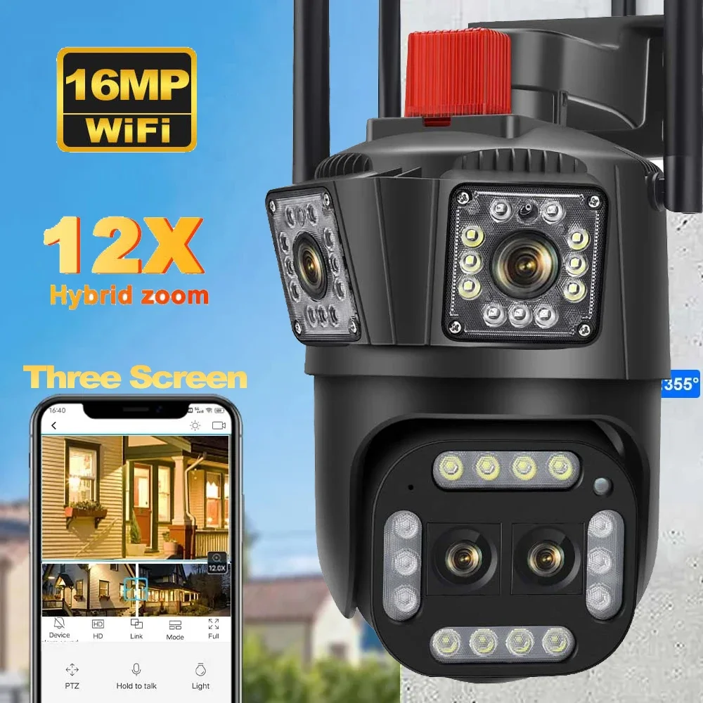 Outdoor-PTZ-Video-Surveillance-CCTV-Camera-16MP-8K-WiFi-Zoom-12X-Quatro ...