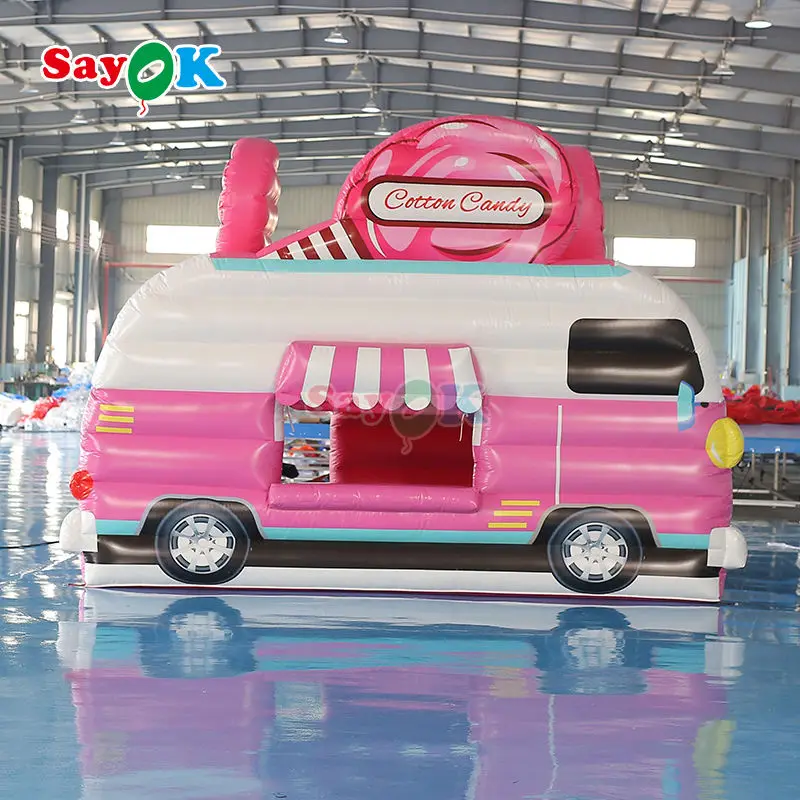 Cartoon Cotton Candy Stand