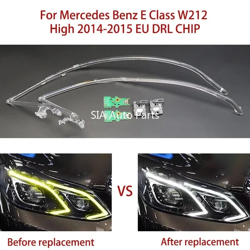 NEW For Benz E-Class W212 14-2015 LED European Edition Car DRL Chip ...