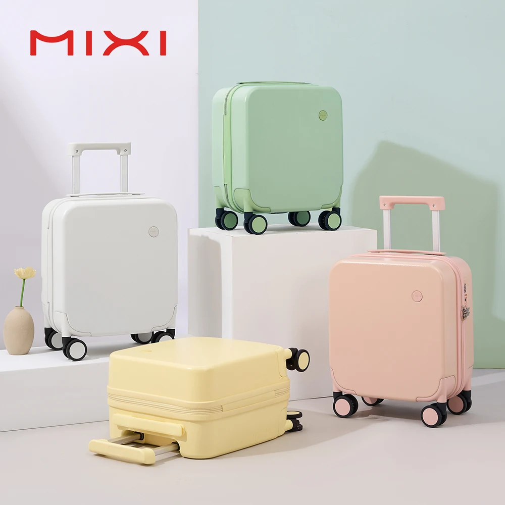 MIXI 14 Inch Underseat Carry On Luggage Lightweight Mini Suitcase PC Small Kids Bag TSA Lock ...