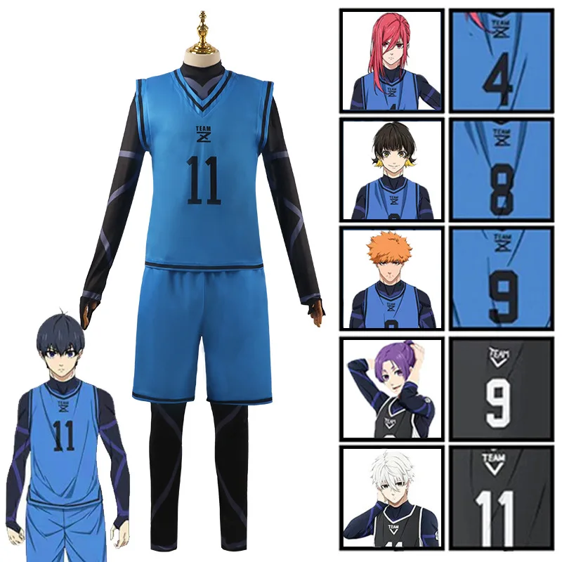 Anime-Blue-Lock-Cosplay-Isagi-Yoichi-Bachira-Meguru-4-8-9-11-jersey ...