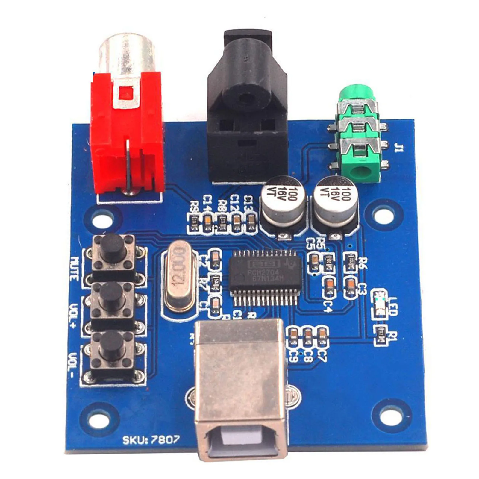 USB-Coaxial-Optical-Fiber-HIFI-Sound-Card-Decoder-PCM2704-Audio-DAC ...