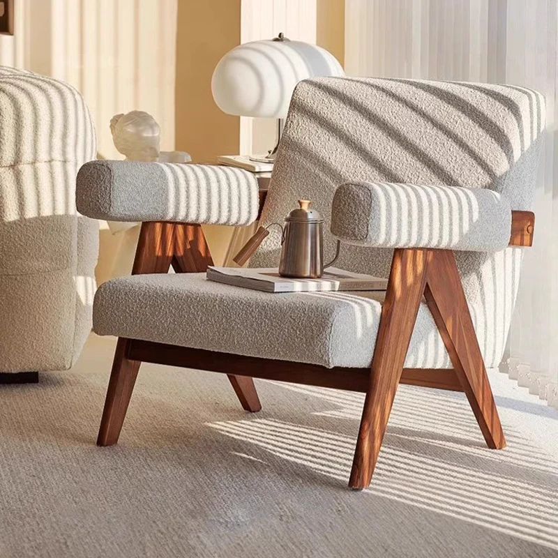 Luxury Cheap Armrest Chair Nonslip Modern Wooden Armchair Living Room ...