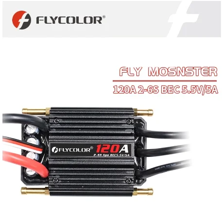 Flycolor FlyMonster Series 120A/150A 5.5V/5A BEC Waterproof Brushless ...