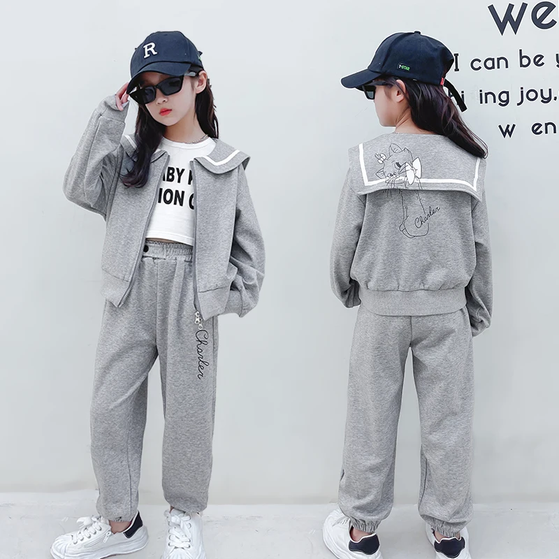 Princess-Baby-Girls-clothes-Cartoon-kitten-Sets-Casual-Sports-Tracksuit ...