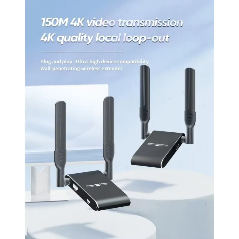4K-1080P-Wireless-HDMI-Extender-150-500m-Capable-Has-Transmitter ...