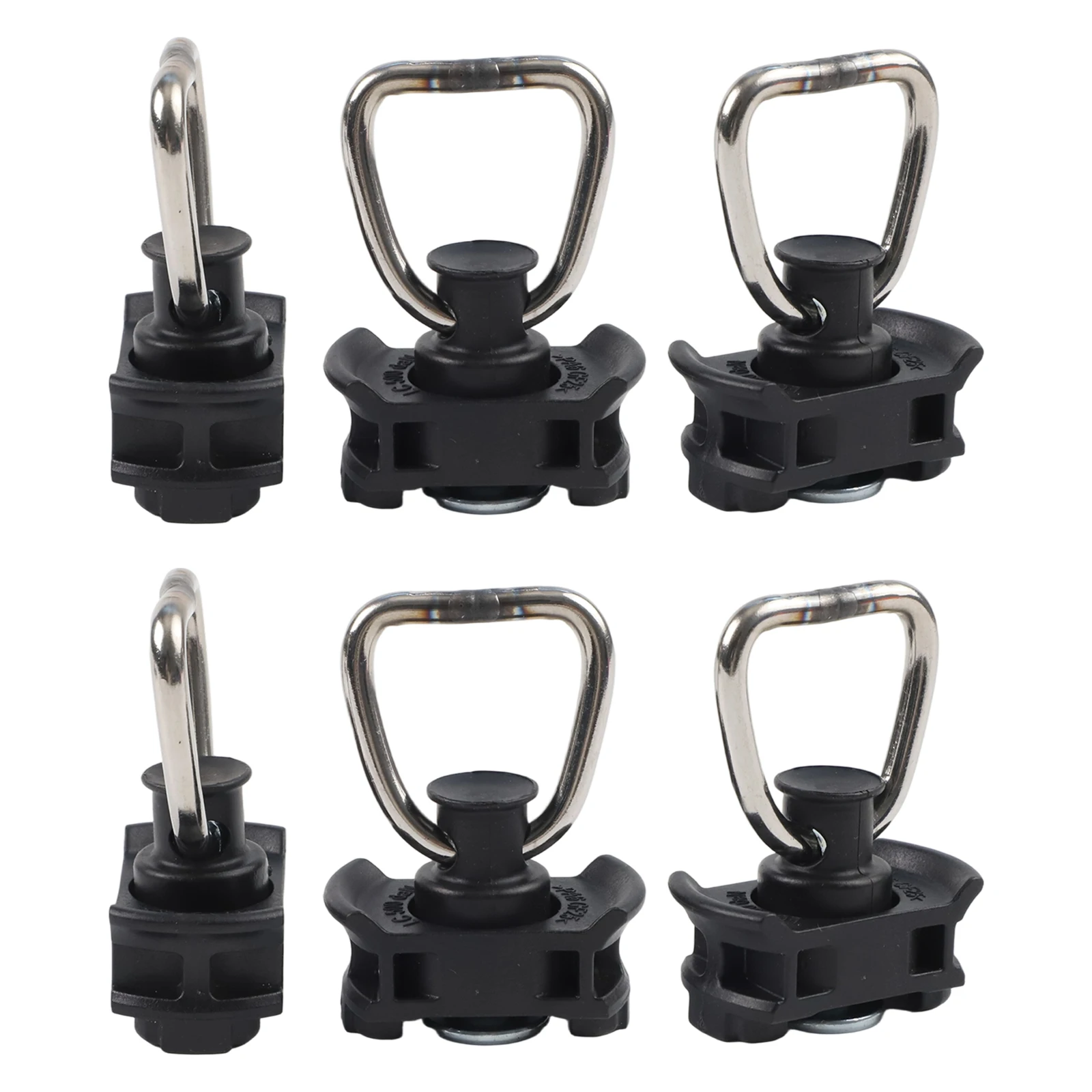 6pcs Stainless Steel Track Lock End Fitting Airline Rail Fixed Buckle ...