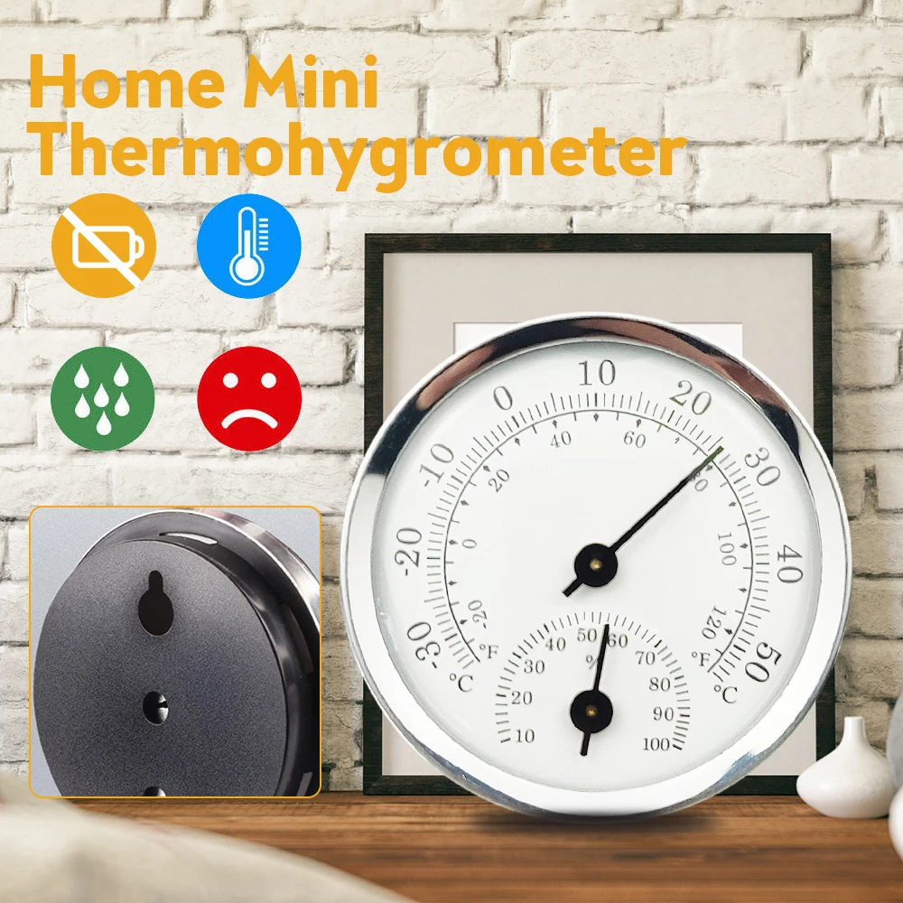 Mini-Thermo-Hygrometer-Analog-Indoor-Hygrometer-Temperature-and ...