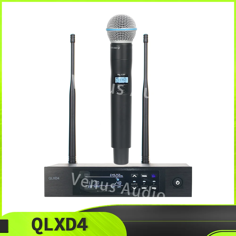 QLXD4-BETA58A-1-Channel-UHF-Wireless-Microphone-System-Professional-SURE-QLXD-QLXD24-BETA58 ...