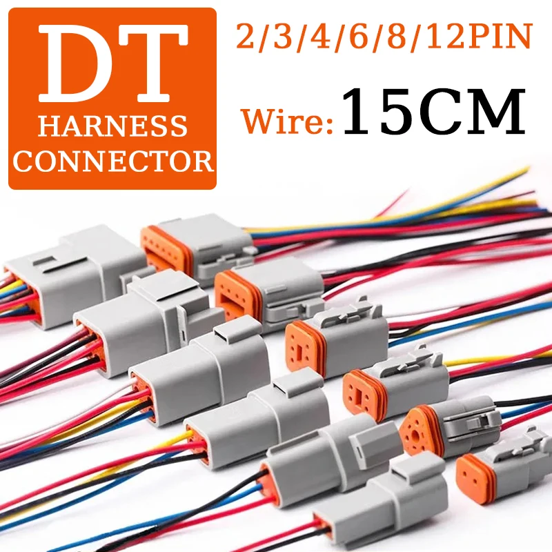 5-20-100Set-Deutsch-Style-DT-Connector-With-15cm-Wiring-Harness ...