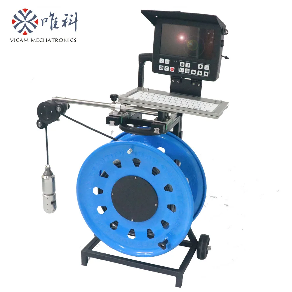 Video Borehole Camera 100m Cable Water Well Camera For Underground ...