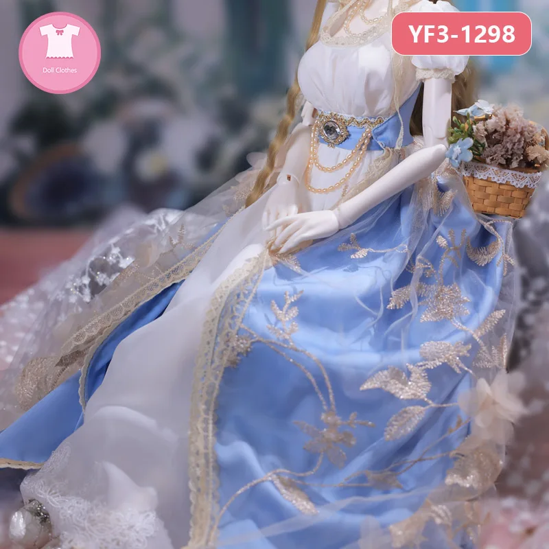 BJD Clothes 1/3 Momo Luzu Girl Body European Court Style Gauze Skirt ...