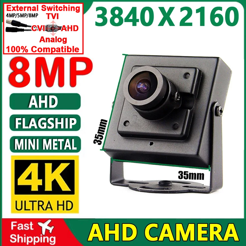 4K-8MP-Metal-Security-Surveillance-Cctv-AHD-Mini-Camera-4in1-5MP-H-265 ...