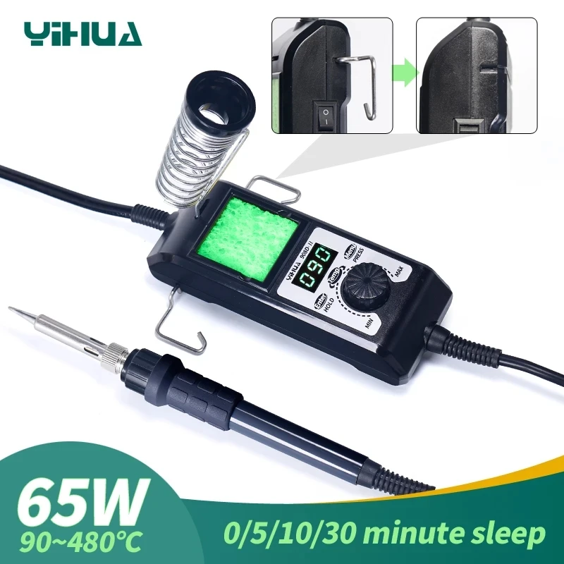 YIHUA-908D-II-Portable-Soldering-Iron-Anti-Static-Thermostat-Electric-Soldering-Iron-Station-For ...