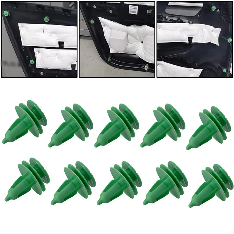 For-Jeep-Wrangler-Grand-Cherokee-Car-Door-Panel-Green-Retainer-Clips ...