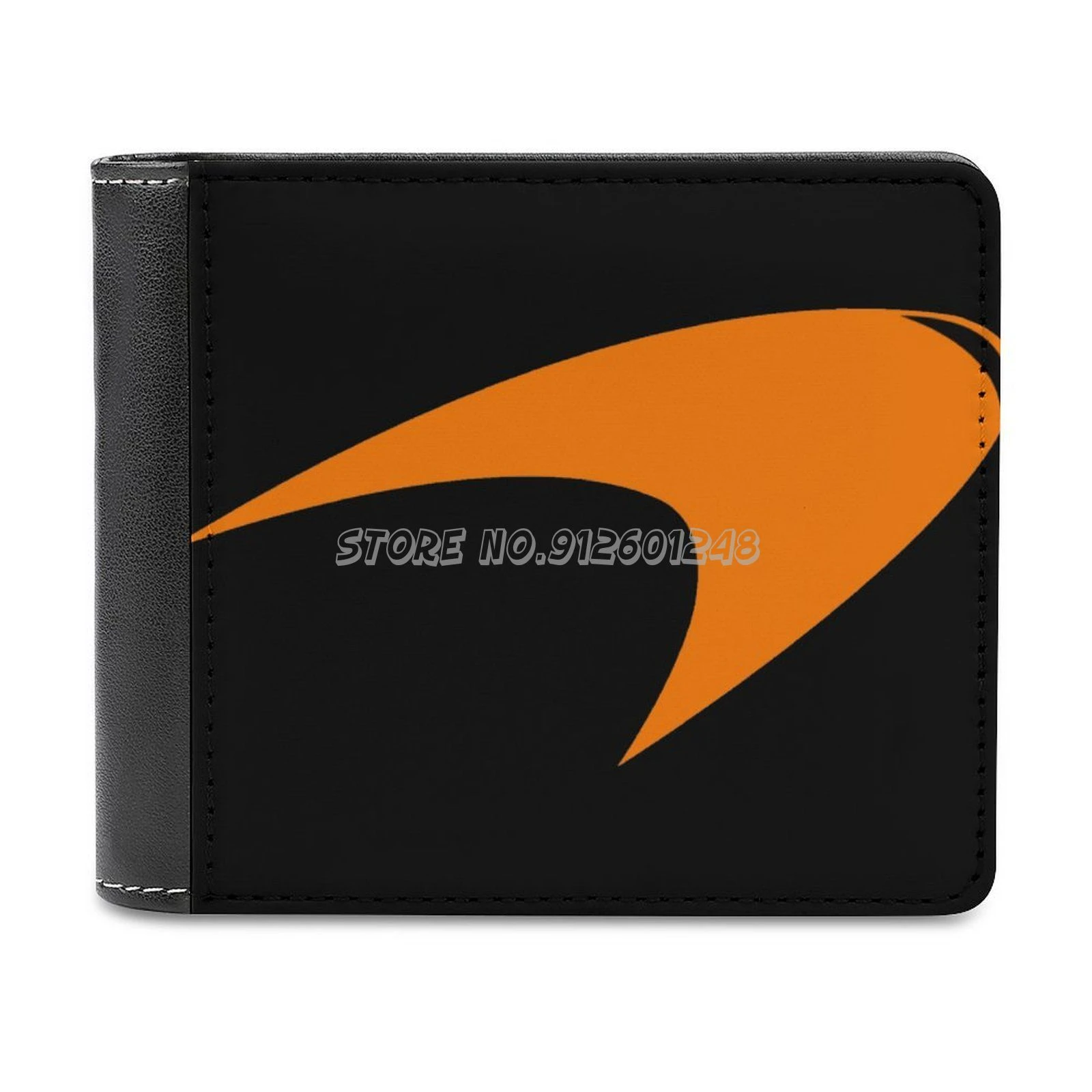 Mclaren Orange Leather Wallet Men Slim Purse Card Holder Wallets Money ...