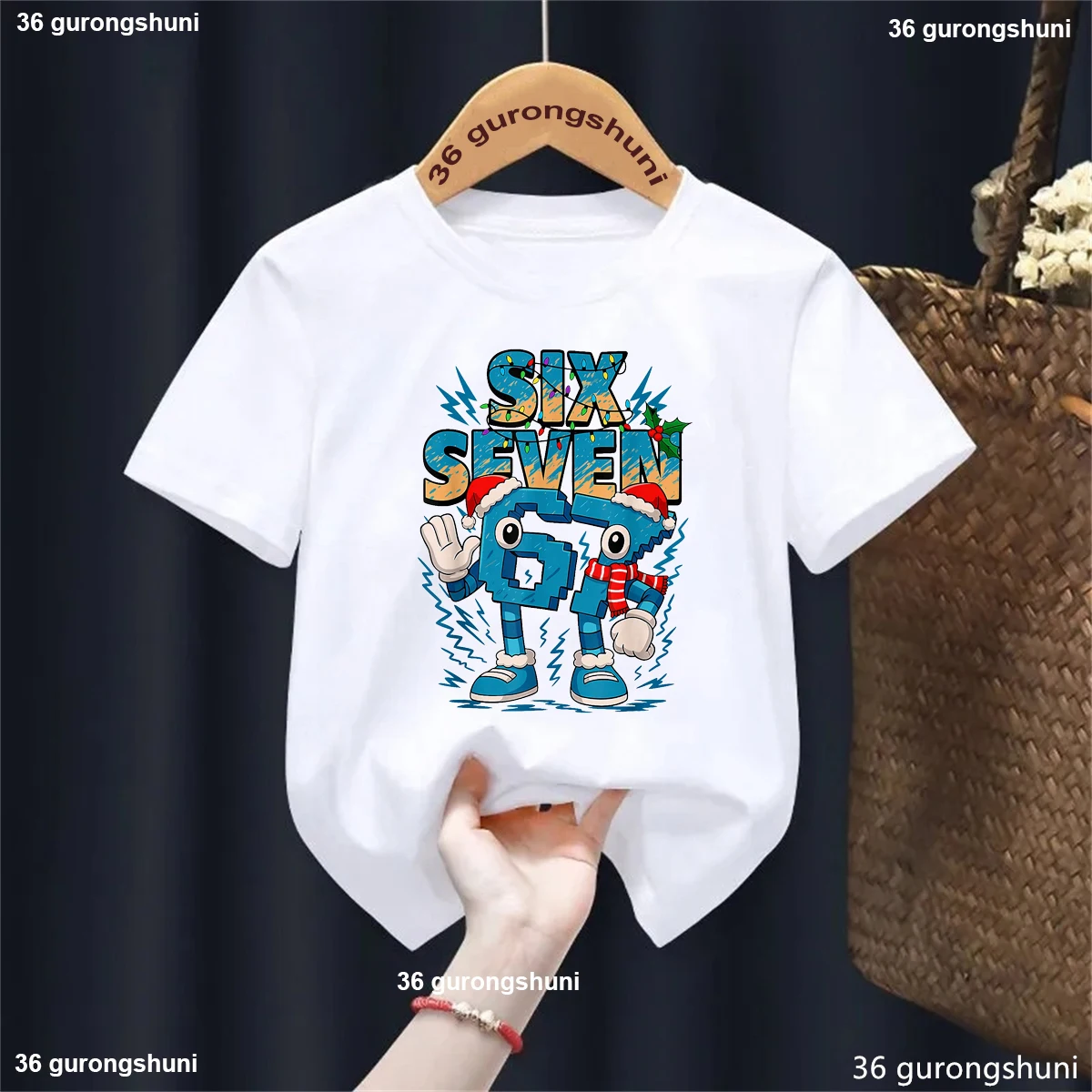 Italian Brainrot 67 Six Seven Meme Printed T-Shirt for Girls & Boys ...