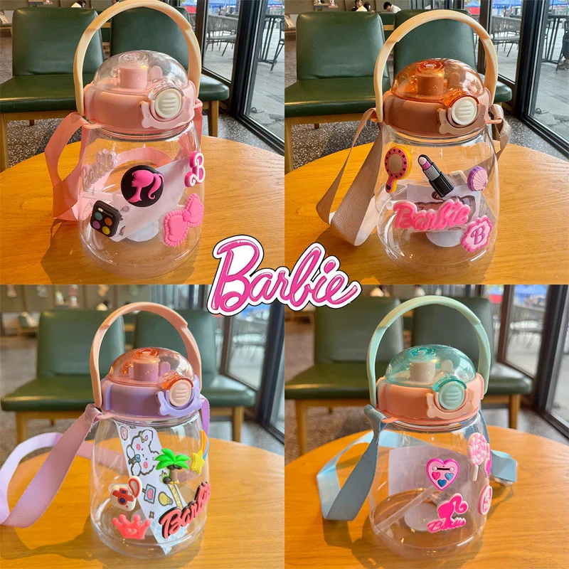 1300ML-Barbie-Water-Sippy-Cup-Plastic-Cup-Large-Capacity-Sports-Water ...
