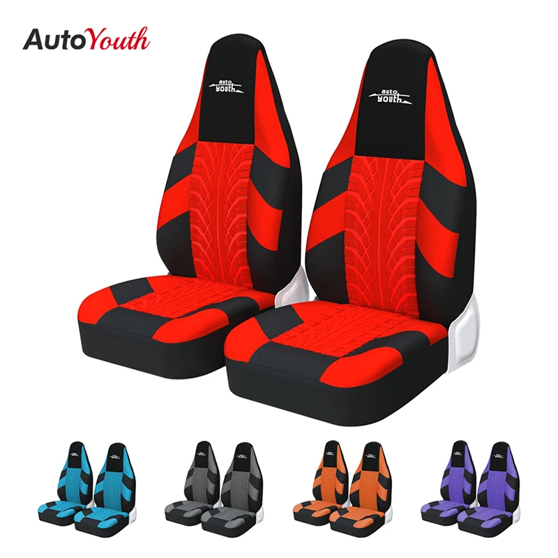 High Bucket Car Seat Covers,racing Style 2pcs Front Car Seat Pretector ...