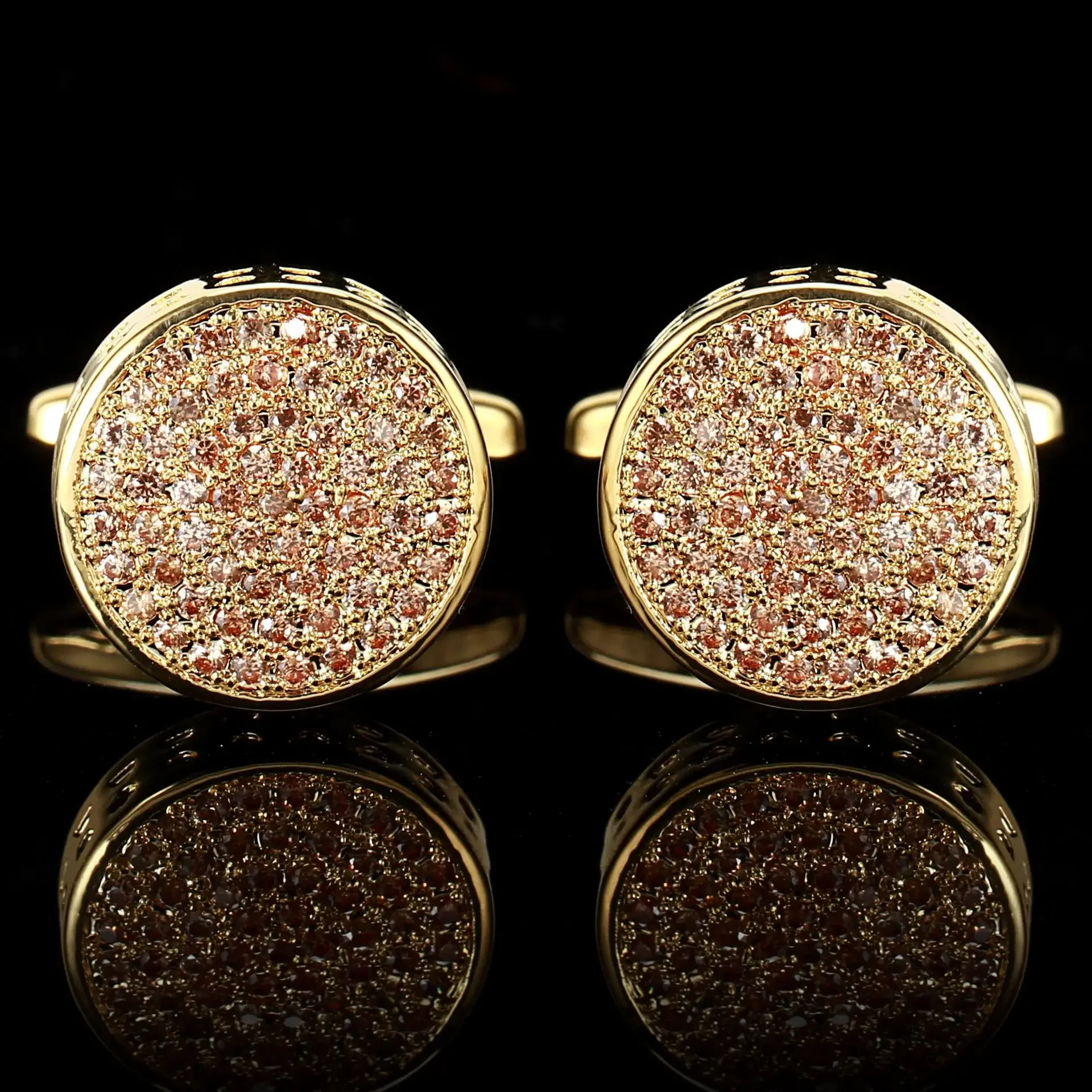High-end-Luxury-Zircon-Cufflinks-Men-s-Fashion-Business-Banquet-Shirts ...