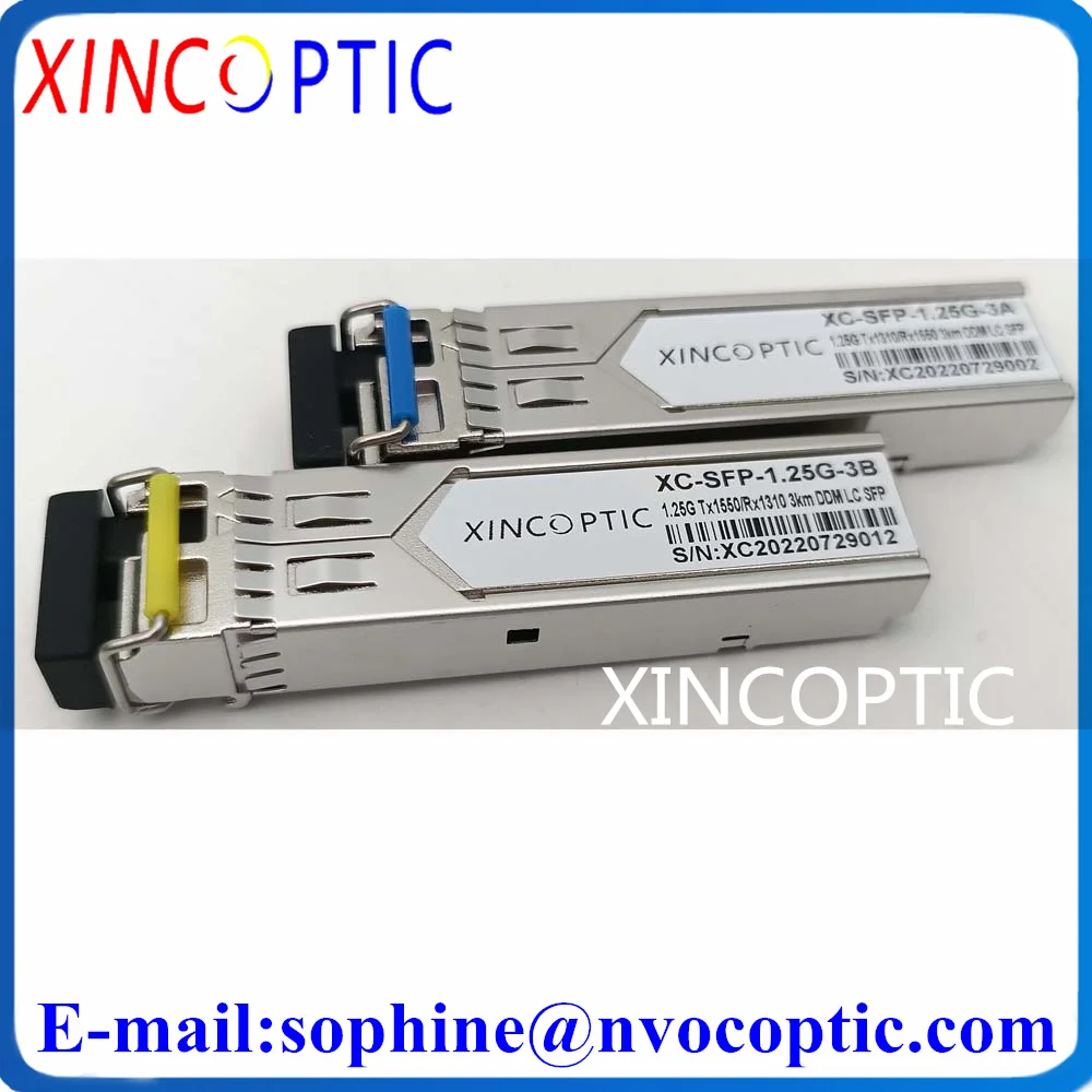 1.25G SM 3KM Mini Gbic WDM BIDI Single Mode Simplex 1310/1550nm LC/SC ...