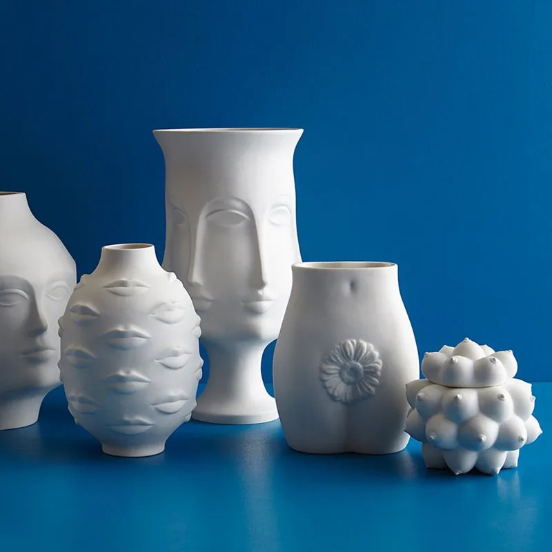 Designer Style Pure White EDIE VASE Sexy Muse Body Vase - AliExpress 15
