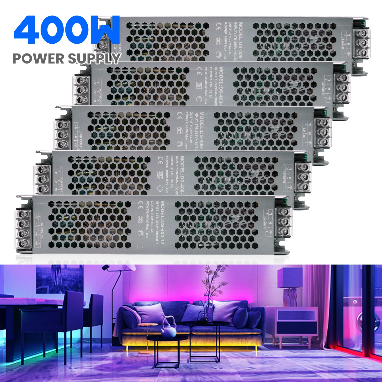 12-Volt-Power-Supply-Lighting-Transformer-AC180-250V-To-DC-12V-24V ...