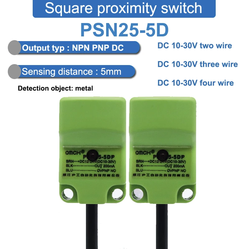 Sensor-de-metal-do-interruptor-de-proximidade-quadrado-indutivo-PSN25 ...