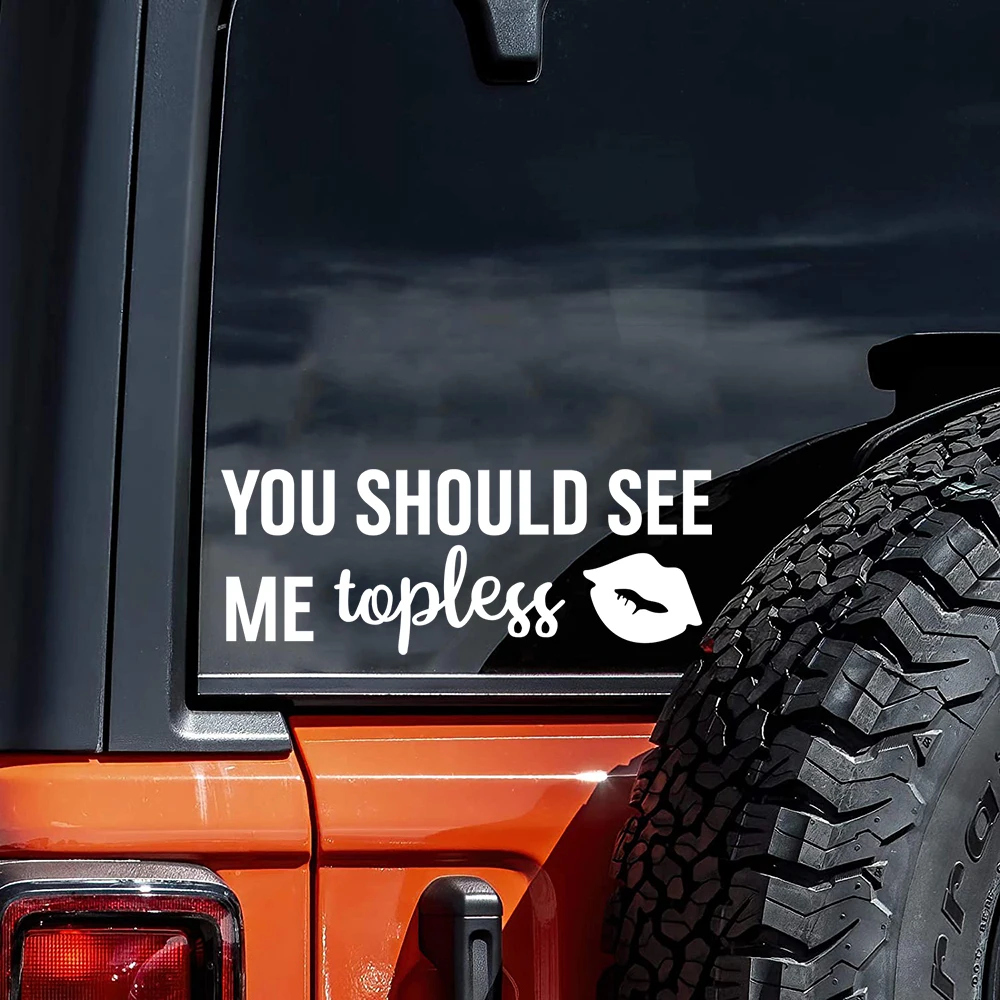 You-Should-See-Me-Topless-Dirty-Car-Window-Sticker-Decal-Hers-Not-His ...