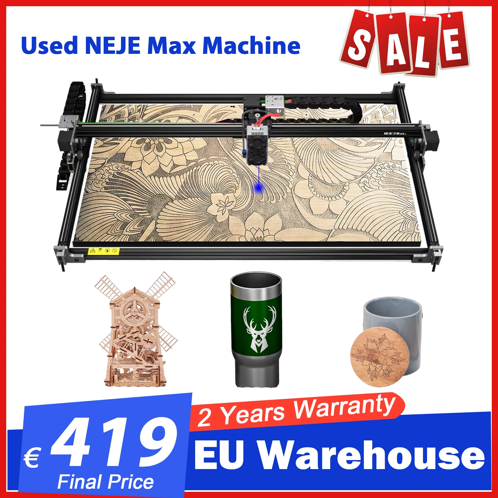 NEJE-Max-80W-A40640-Laser-Engraving-Machine-DIY-CNC-Laser-Engraver-Wood ...