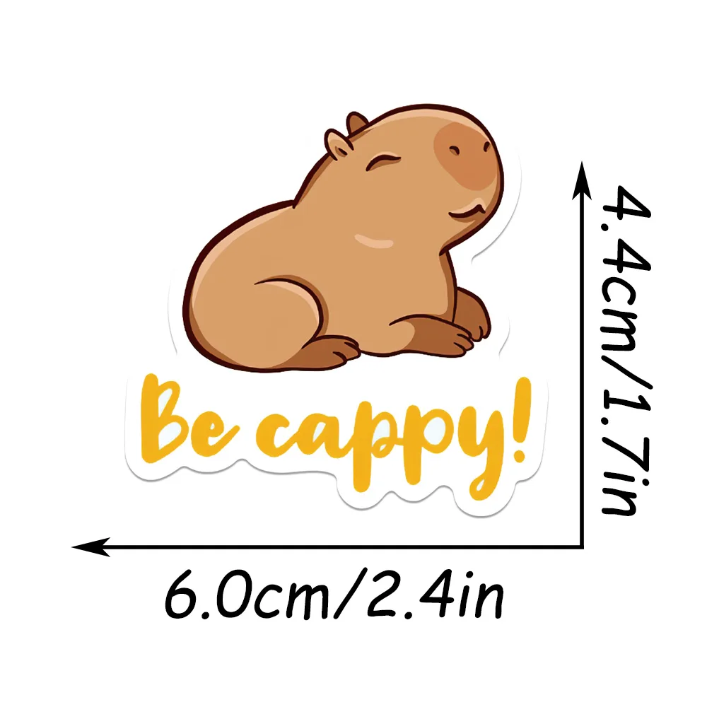 Capybara Stickers Roll Cute Capybara Sticker Set Cute Capybaras Sticker ...
