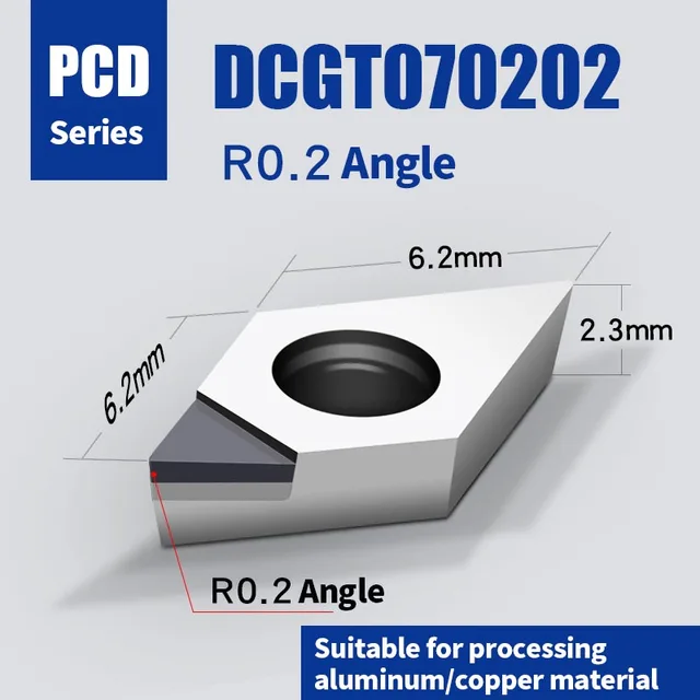 KaKarot DCGT070202 DCGT11T302 Diamond Insert DCGT 070204 11T304 PCD ...