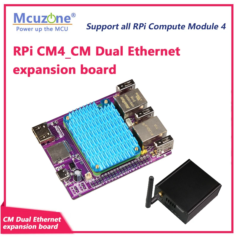 CM4-CM-Dual-Ethernet-expansion-board-RTC-FAN-USB2-0-Gbps-Ethernet-RPI ...